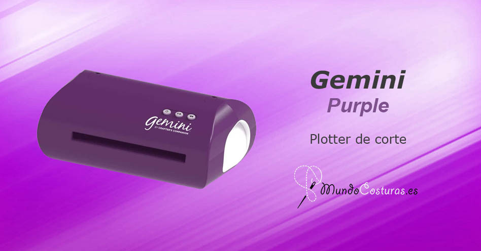 Gemini Purple | Plotter de corte portátil | MundoCosturas